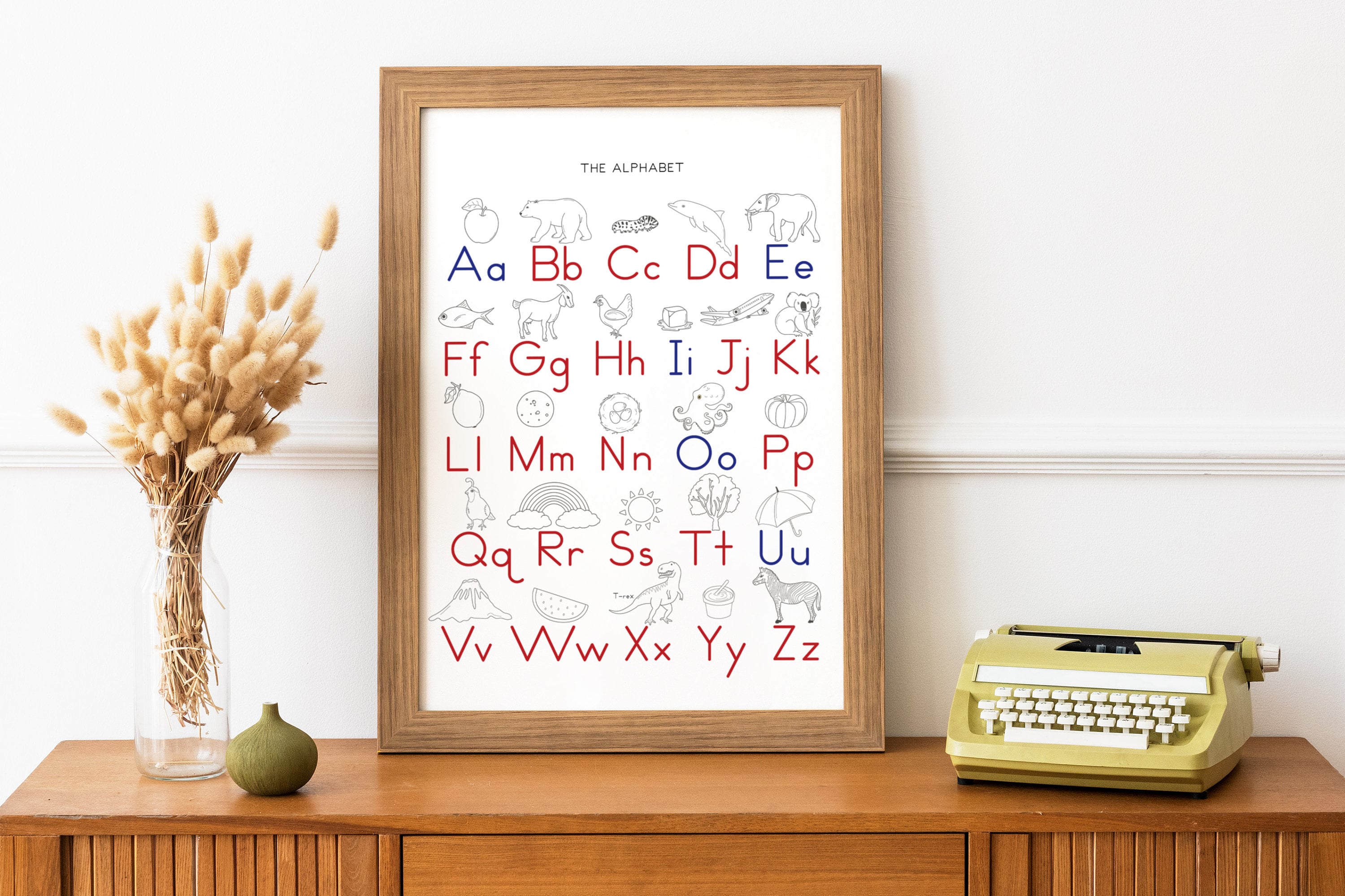 Montessori Alphabet Poster. Phonics Printable Classroom Kindergarten ...