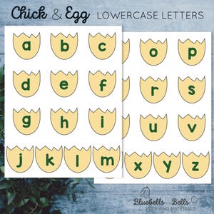 Spring Preschool Printable Letter Matching Chick and Egg. Easter ...