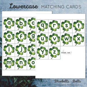 St. Patrick's Day Preschool Printable Letter Matching Activity. Toddler ...