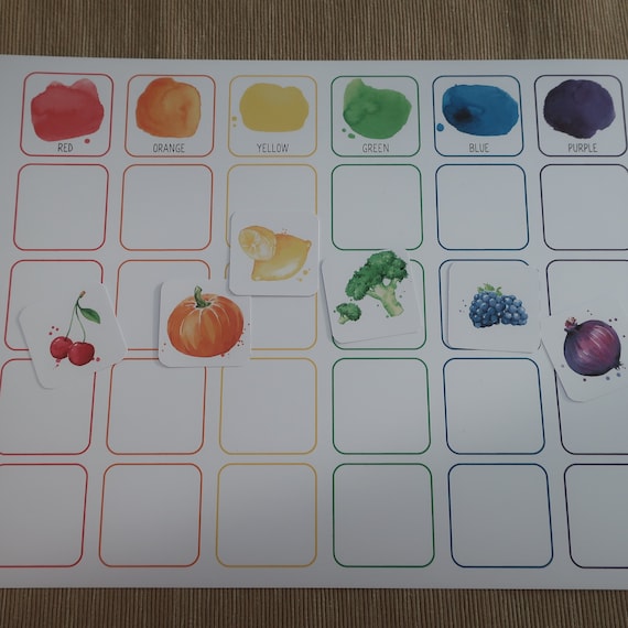 Lista De Colores De Frutas Y Verduras