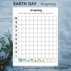 Earth Day Printable Graphing Activity. I Spy Preschool and Kindergarten ...