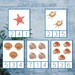 Seashell Count and Clip Cards 1-10. Montessori Ocean Printable ...