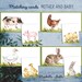 Mother and Baby Farm Animal Matching Cards and Flash Cards. Montessori ...