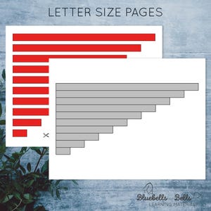 Montessori Red Rods Printable Activity. Montessori Size Sorting ...