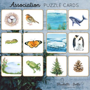 Preschool Printable Puzzle Association. What Goes Together Toddler ...