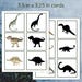 Montessori Printable Dinosaur Shadow Matching Cards. Toddler Matching ...