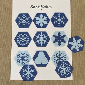 Snowflake Preschool Printable Shadow Matching Activity. Montessori ...