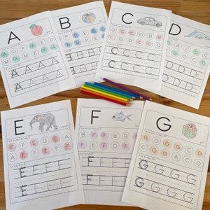 Alphabet Worksheets. Letter Tracing, Dab the Letter, Phonics Coloring ...