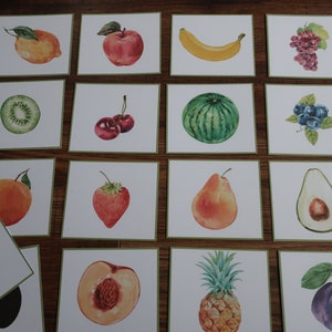 Fruit Shadow Matching Cards. Montessori Preschool Printable. Toddler ...