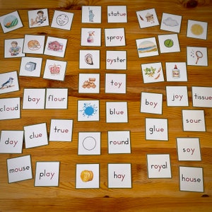 Montessori Printable Green Series Word and Picture Matching Cards ...