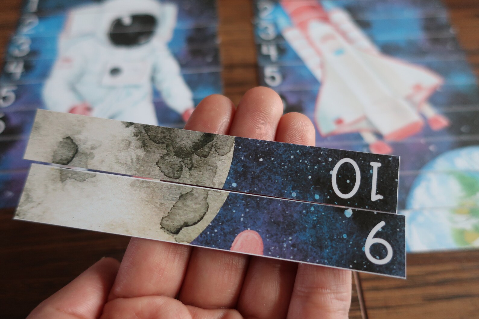Outer Space Number Sequence 1-10 Printable Activity. Planets - Etsy