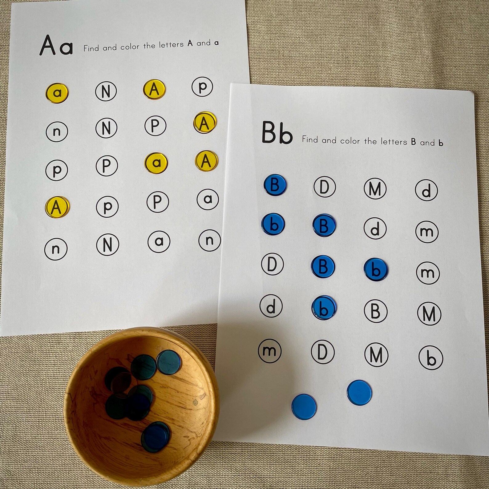 Letter Recognition. Preschool Alphabet Printable. Find the Letter ...