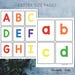 Alphabet Cards. Rainbow Letter Flash Cards Printable. Toddler and ...