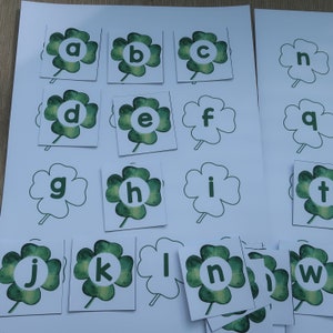 St. Patrick's Day Preschool Printable Letter Matching Activity. Toddler ...