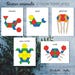 Ocean Animals Pattern Blocks Templates. Preschool and Kindergarten ...