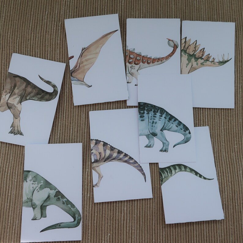 Dinosaur Puzzle Printable. Halves Matching Activity for - Etsy