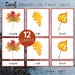 Montessori Fall Printable Leaf Identification Three Part Cards ...