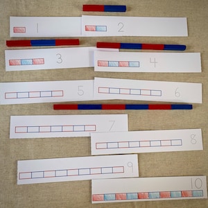 Montessori Number Rods Coloring Booklet. Montessori Math Printable. - Etsy