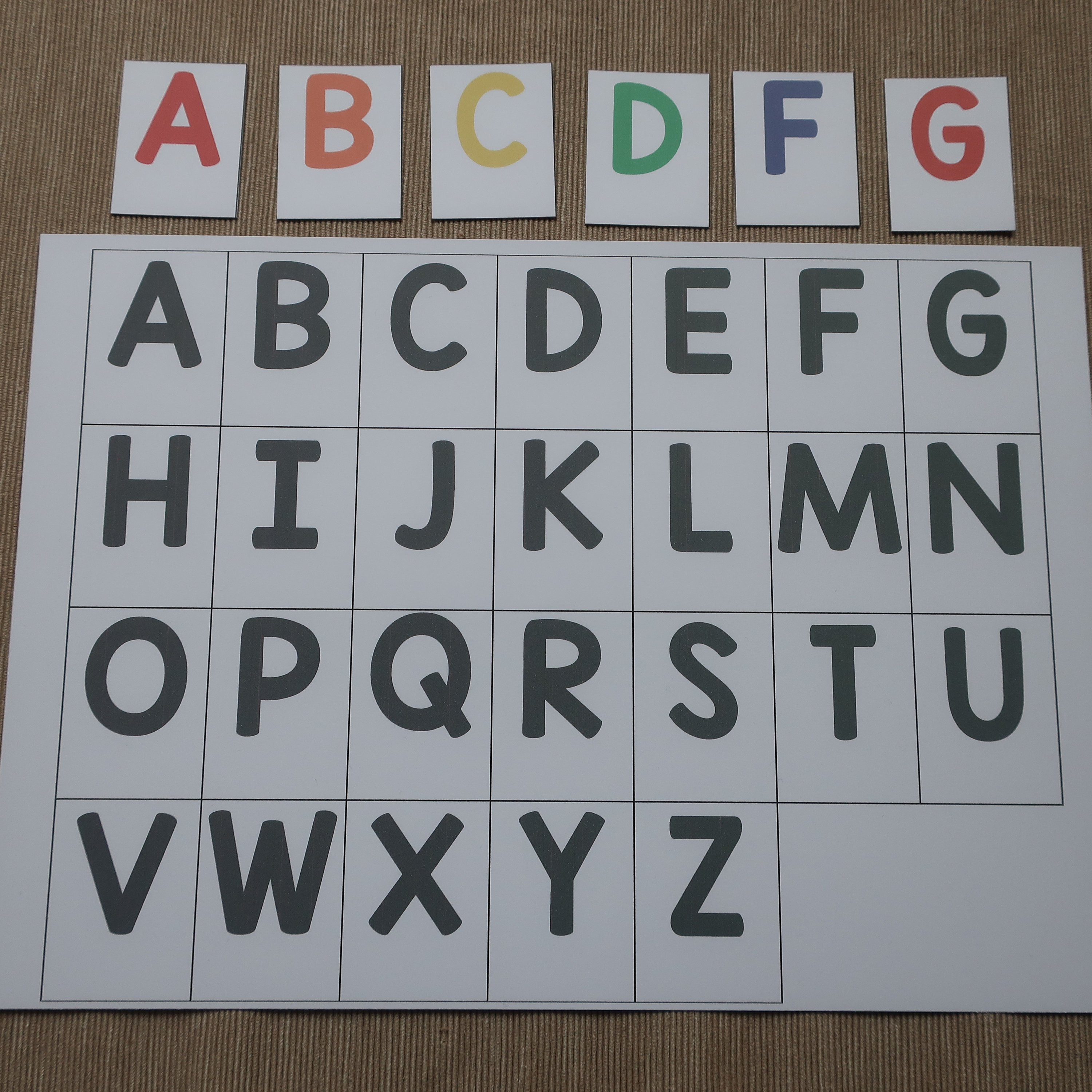 Letter Matching Printable. Alphabet Recognition Activity for - Etsy