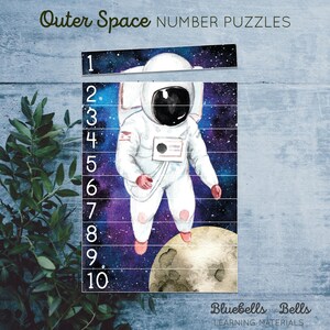 Outer Space Number Sequence 1-10 Printable Activity. Planets Preschool ...