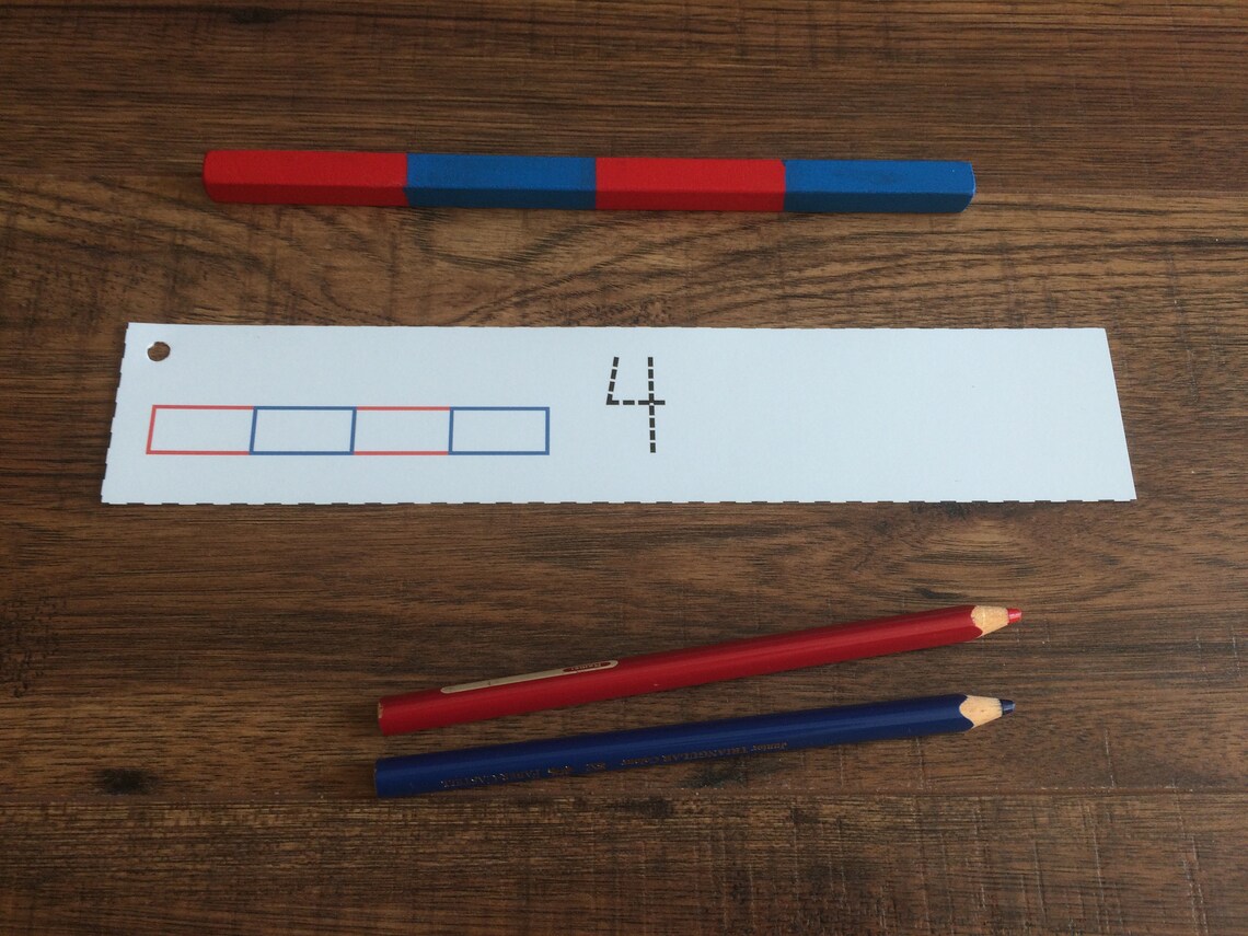 Montessori Number Rods Coloring Booklet. Montessori Math - Etsy