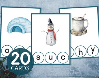 Beginning Sound Clip Cards for Kids, Learn to Read Phonics Flashcards ...