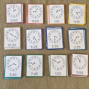Telling Time Cards. Clock Printable Activity Kindergarten and ...