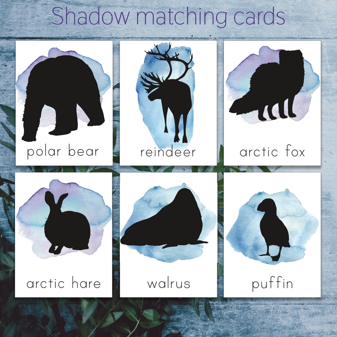 Arctic Animals Montessori Printable. North Pole Animals Toddler ...