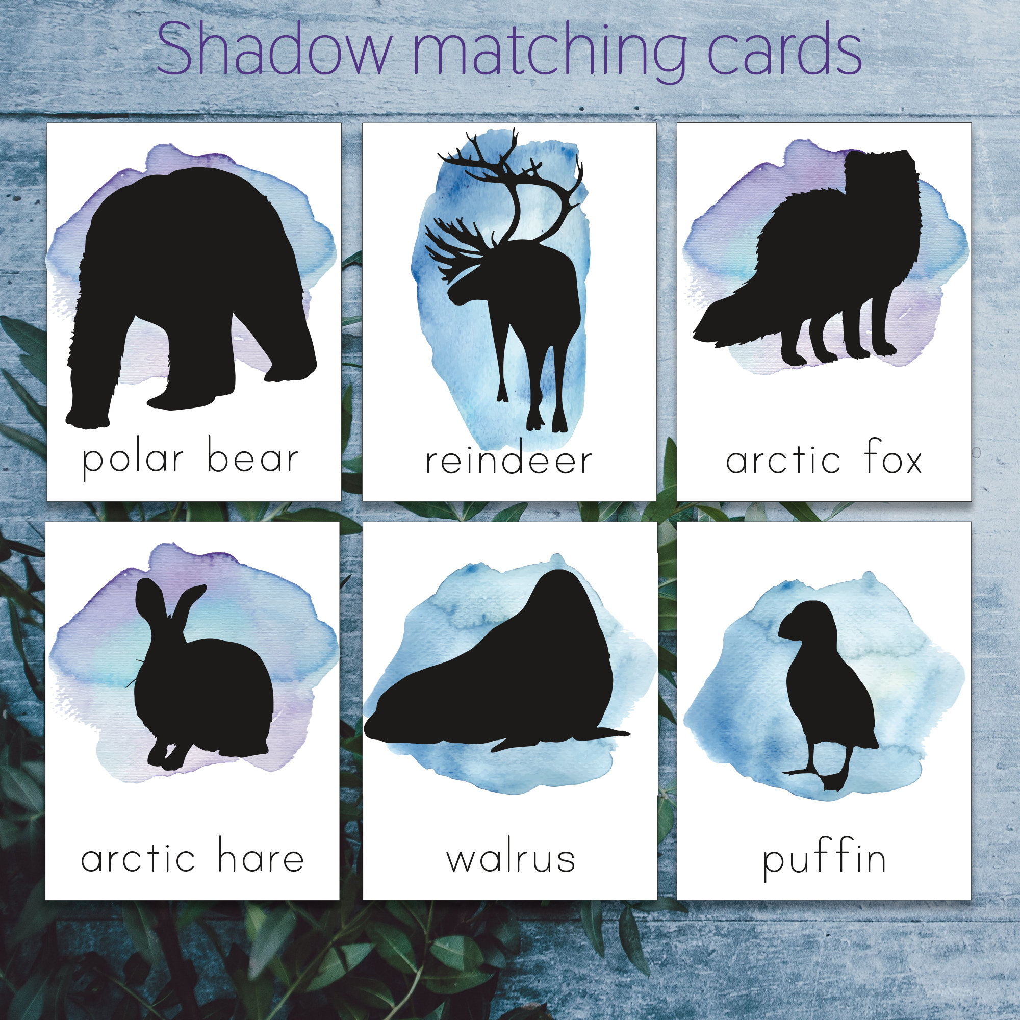 Arctic Animals Montessori Printable. North Pole Animals Toddler ...