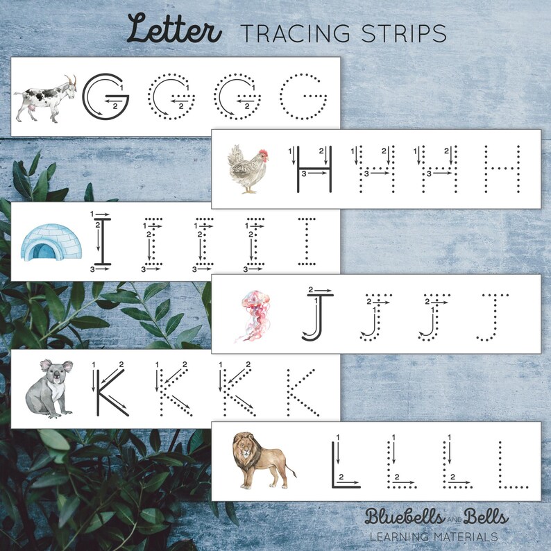 Letter Tracing Printable. Alphabet Tracing Worksheets. Preschool and ...