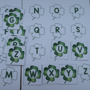 St. Patrick's Day Preschool Printable Letter Matching Activity. Toddler ...