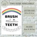 Brush Your Teeth Poster. Dental Health Printable. Kids Hygiene Poster ...