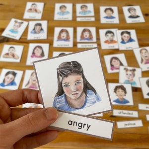 Emotions 3-part Cards. Montessori Printable Feelings Vocabulary ...