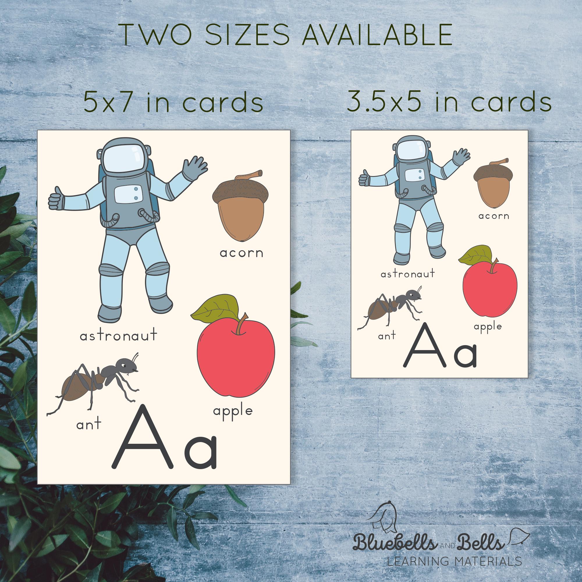 Letter Cards Printable. Alphabet Flash Cards for Toddlers and ...