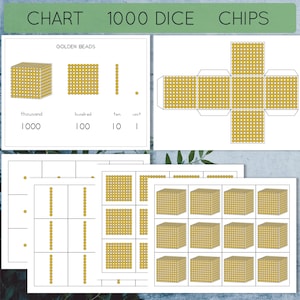 Montessori Golden Beads Printable Number Cards, Task Cards, Control ...