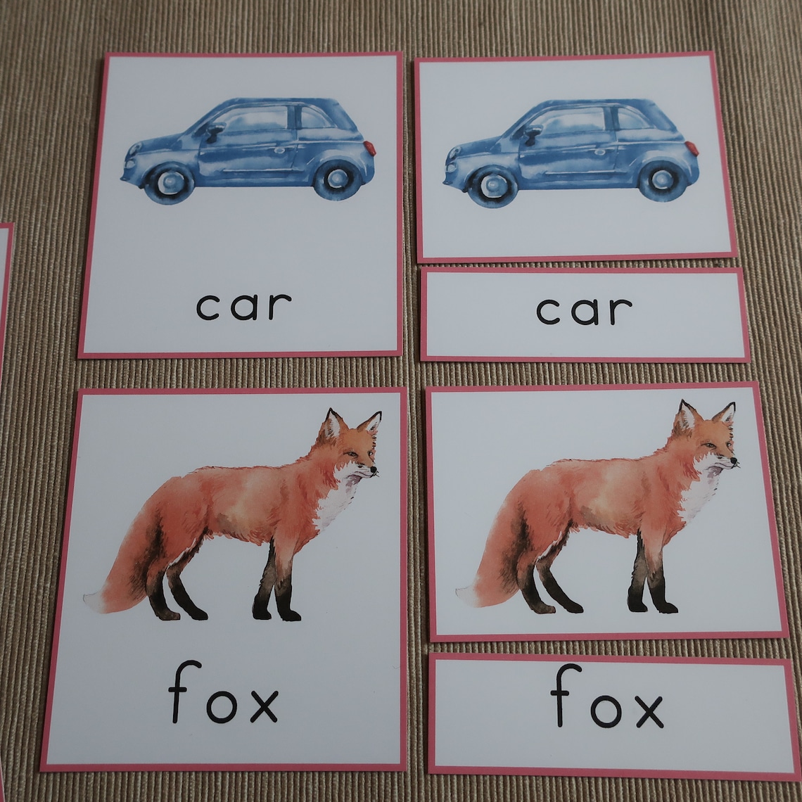 Montessori Printable CVC Phonics 3-part Cards. CVC Words Reading ...