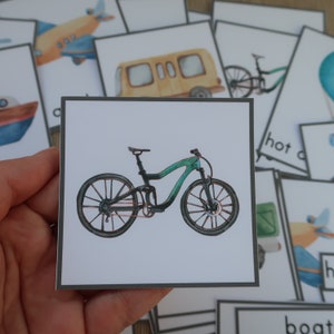 Vehicles Montessori Printable 3 Part Cards. Toddler Transportation ...