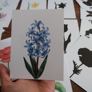 Flower Printable Shadow Matching Cards. Montessori Spring Preschool ...