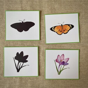 Spring Shadow Matching Cards. Montessori Printable. - Etsy