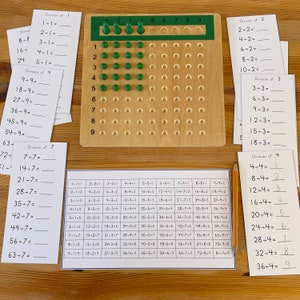 Montessori Division Board Printable Charts, Booklets, Worksheets ...