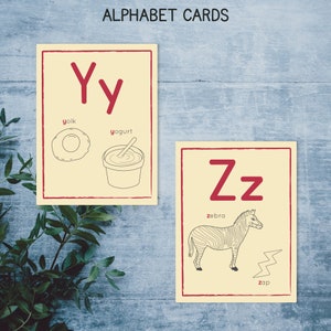 Alphabet Printable Cards. Phonics for Toddlers and Preschool. - Etsy