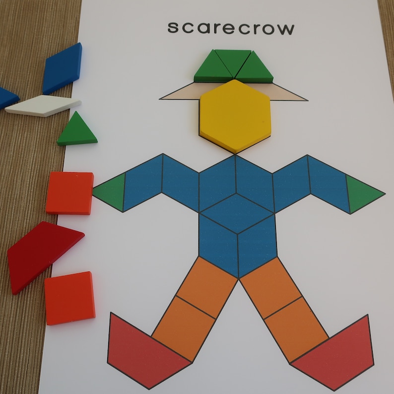 Fall Pattern Blocks Templates. Preschool and Kindergarten Printable ...