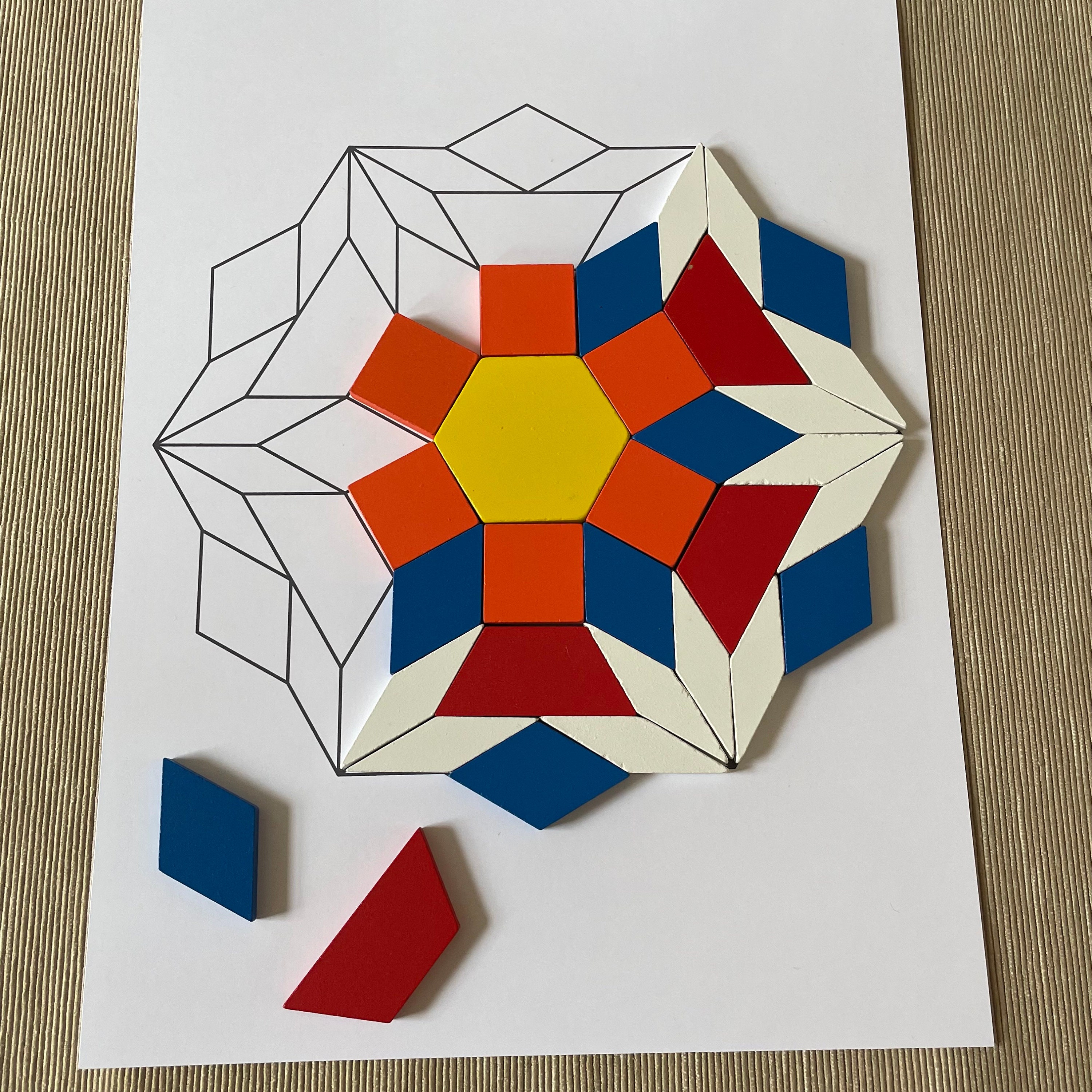Pattern Block Templates Mandalas. - Etsy