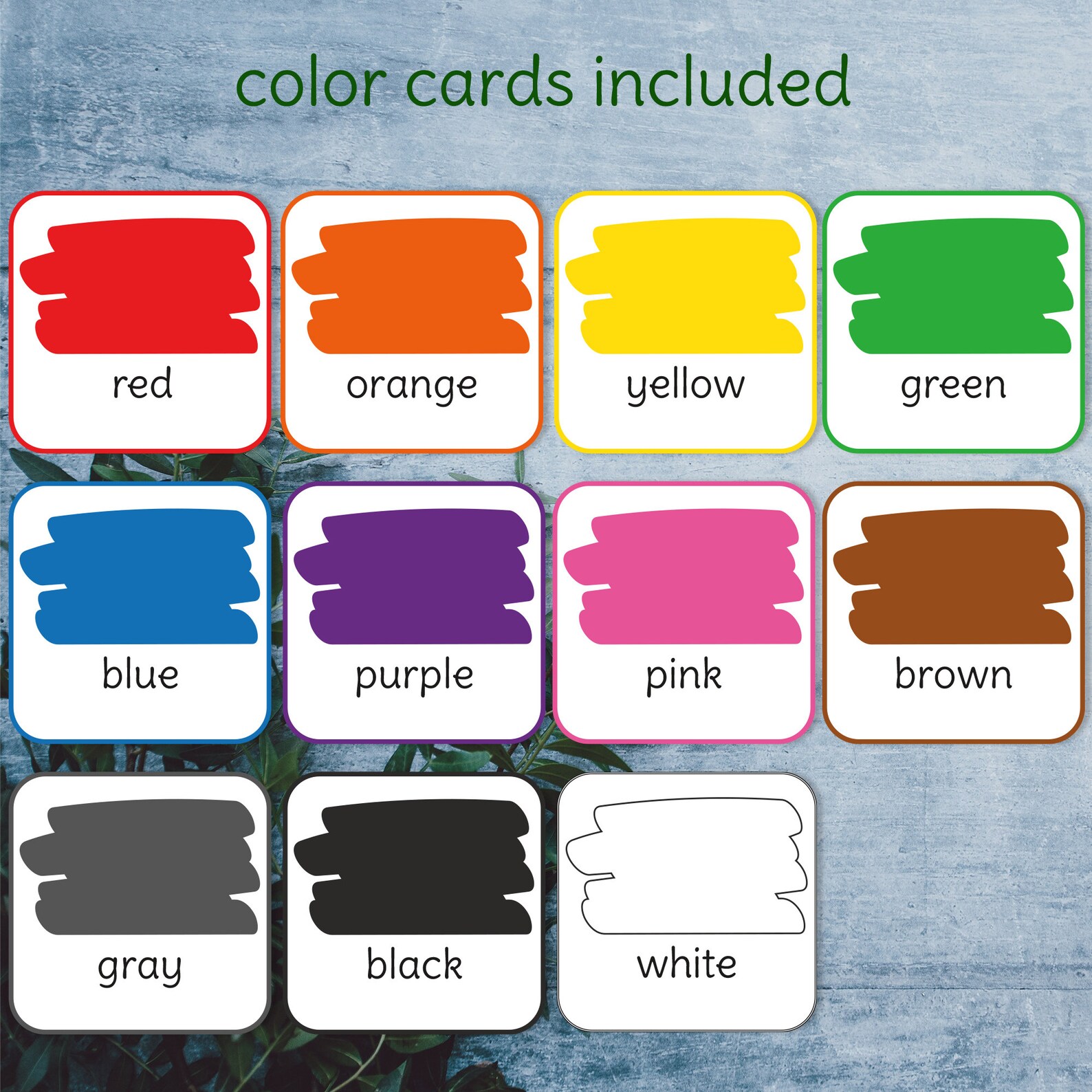 Color Matching Printable. Toddler Sorting Activity. Preschool Color ...