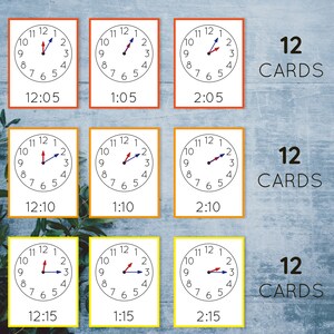 Telling Time Cards. Clock Printable Activity Kindergarten and ...