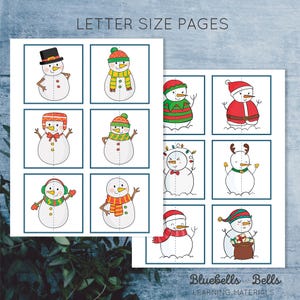Snowman Printable Puzzles for Toddlers and Preschoolers. Winter ...