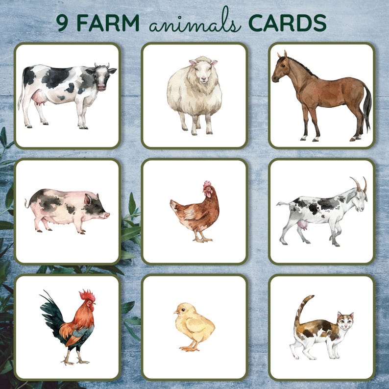 Animal Sorting Activity Farm and Wild. Montessori Toddler and Preschool ...