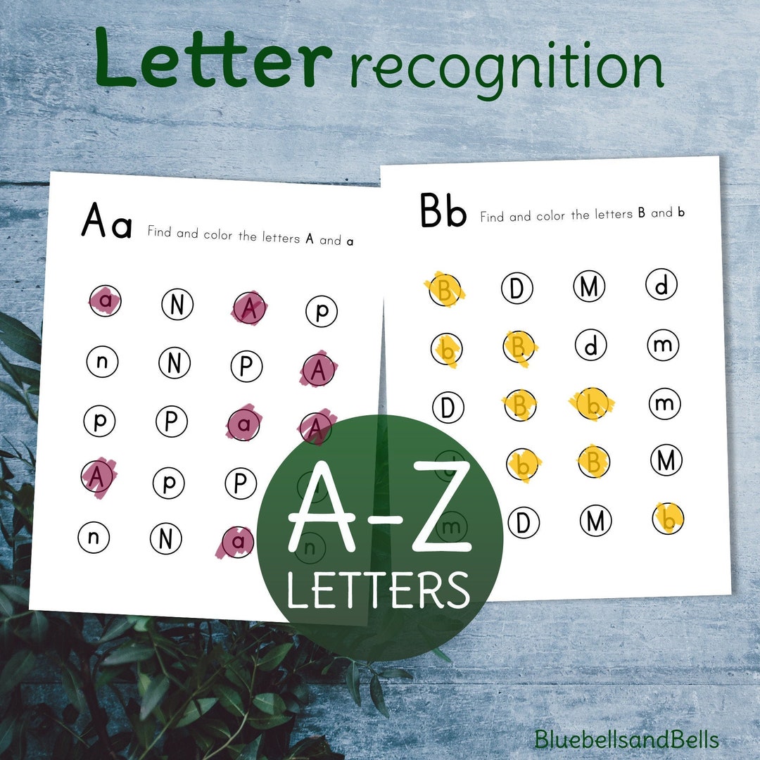Letter Recognition. Preschool Alphabet Printable. Find the Letter ...