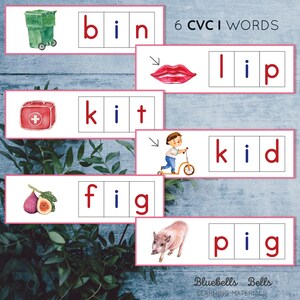 Montessori Printable Moveable Alphabet and CVC Word Matching Cards ...