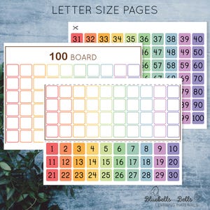 Hundred Board Hundred Chart. Count to 100 Activity for Preschool and ...